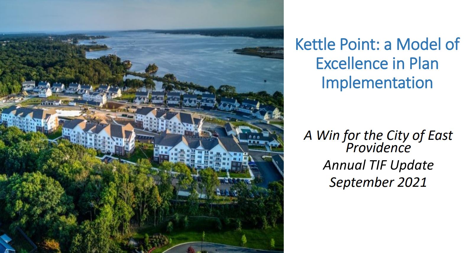 Kettle Point TIF Update - September 2021
